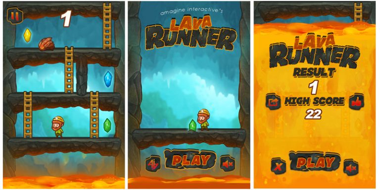 Lava Runner - Selamatkan Jonah The Miner dari Aliran Lava Gunung Api ...